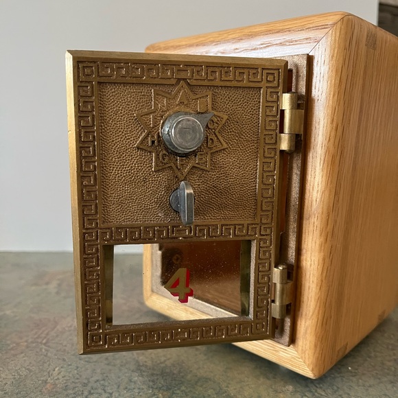 Handmade | Other | Old Post Office Mailbox Door Crafted On To A ...